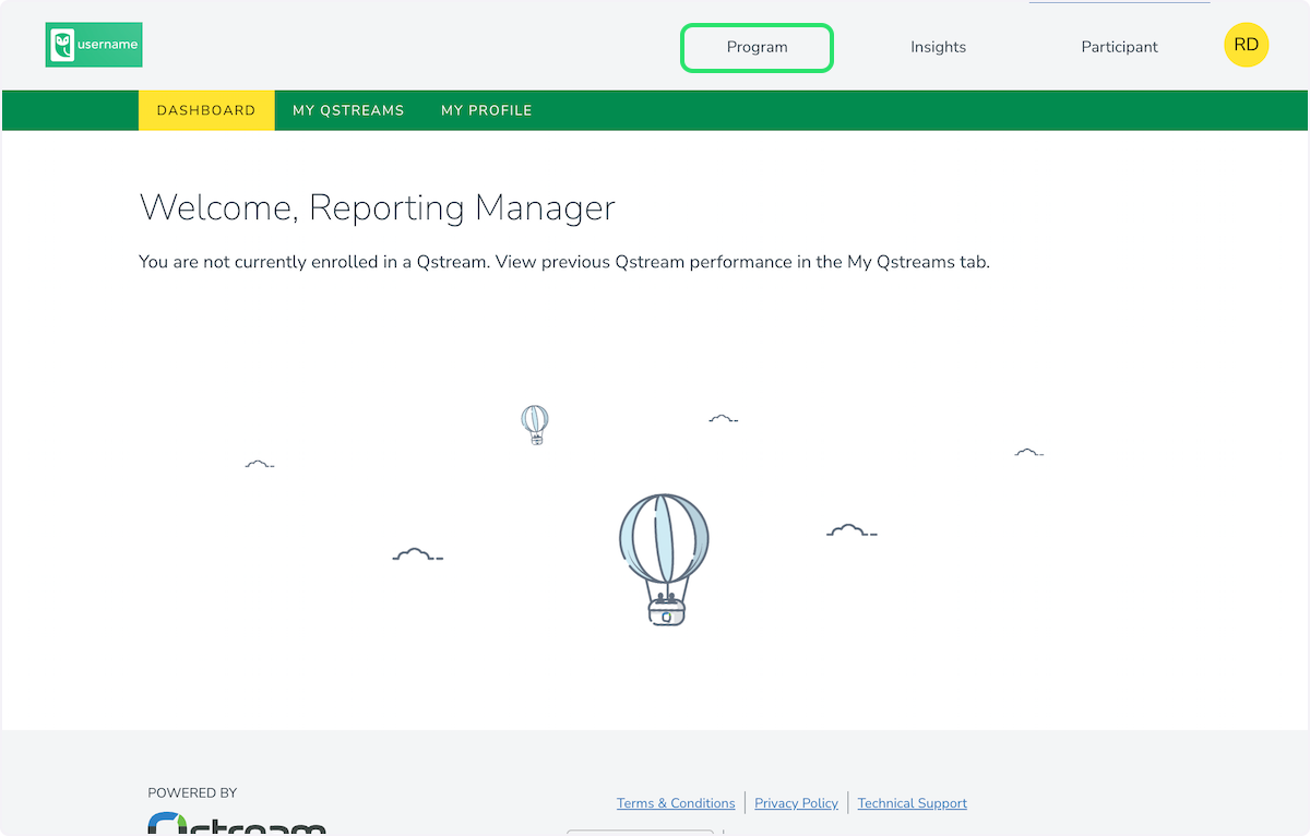 Reporting Manager Functionality – Qstream Support